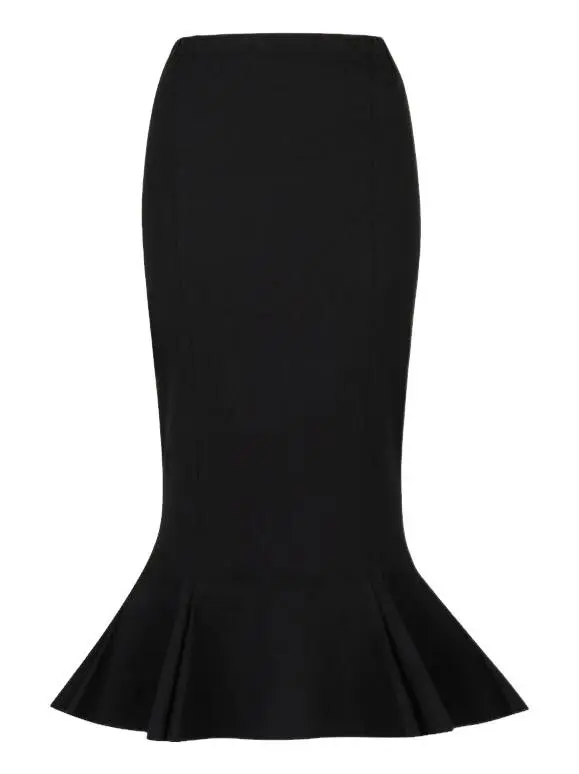 Marni High-waisted Mermaid Silhouette Skirt - Black