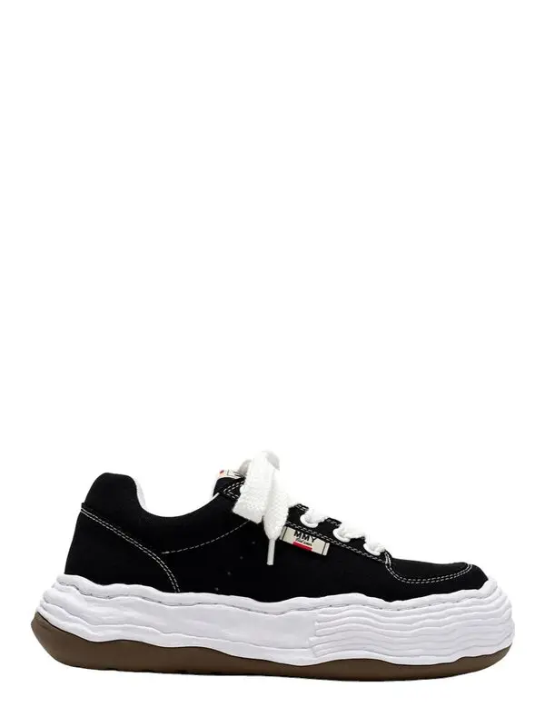 Mihara Yasuhiro Oliver Logo Patch Sneakers - Black