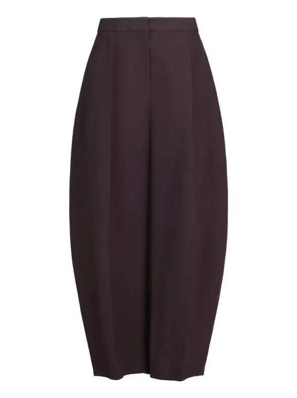 Alaïa Tapered Pleated Pants - Black