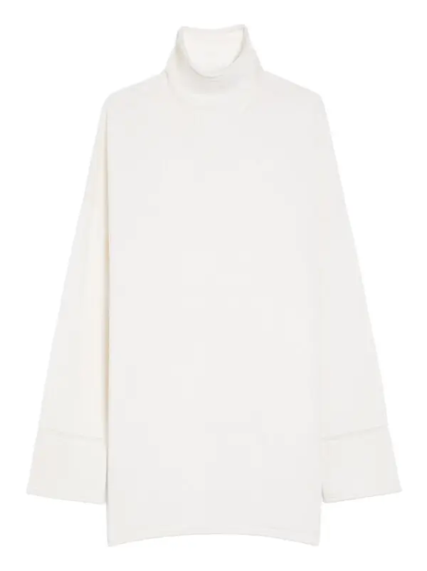 Max Mara Cashmere Polo-neck Sweater - White