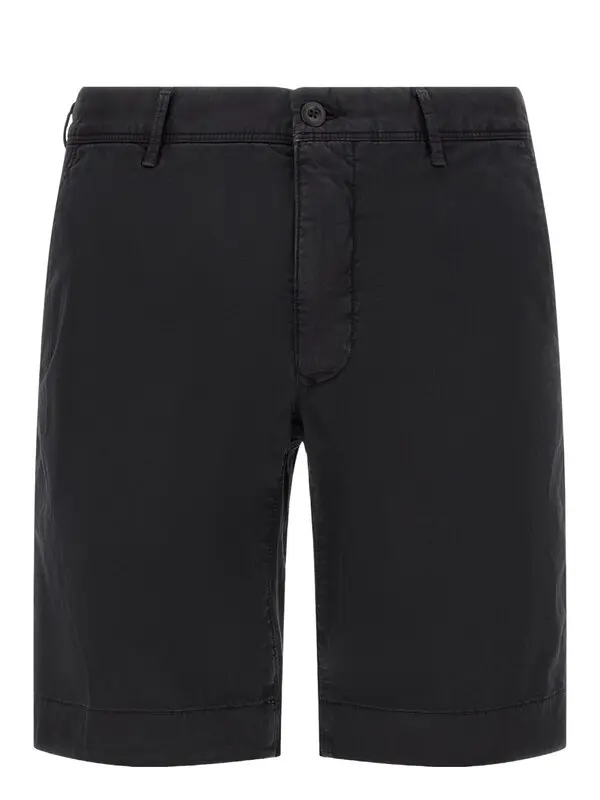 Incotex Modello 11s215 Slim Fit Bermuda Shorts - Black