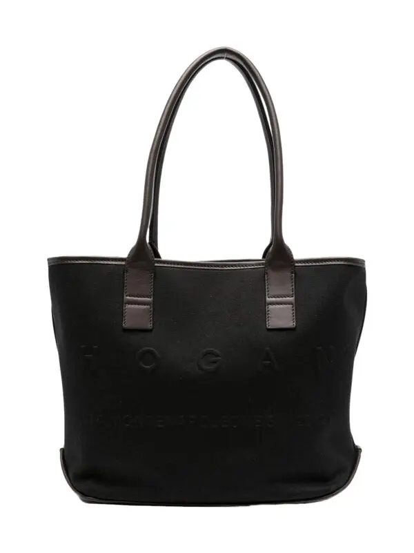 Hogan Double Handle Tote Bag - Black/brown