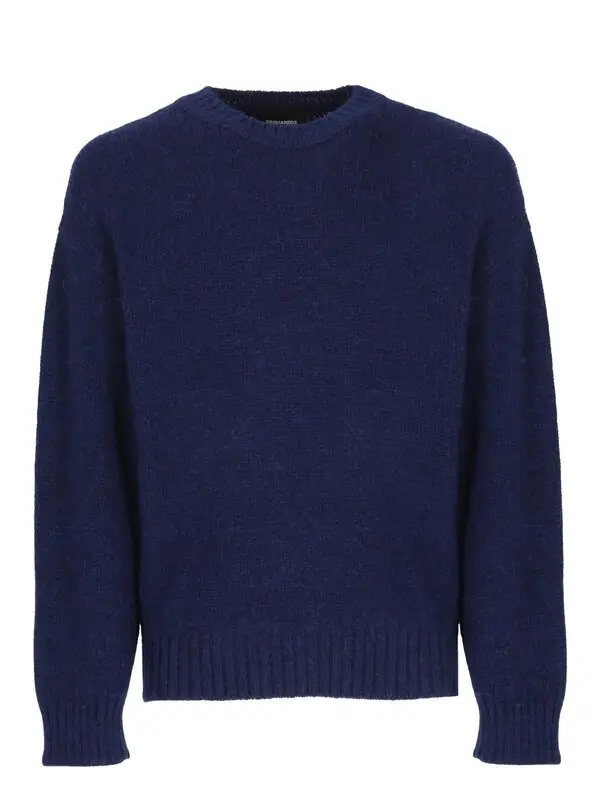 Dsquared2 Crewneck Pullover With Back Logo Detail - Black