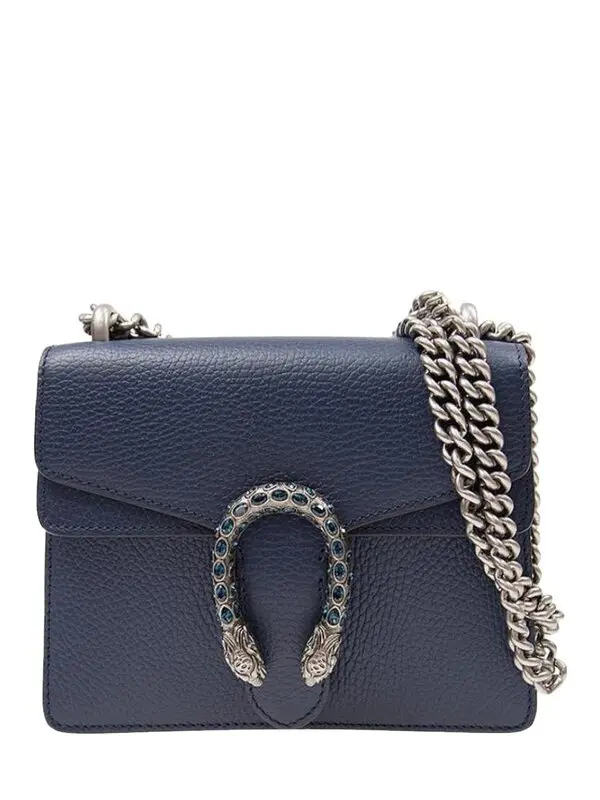Gucci Dionysus Small Leather Bag - Deep Blue