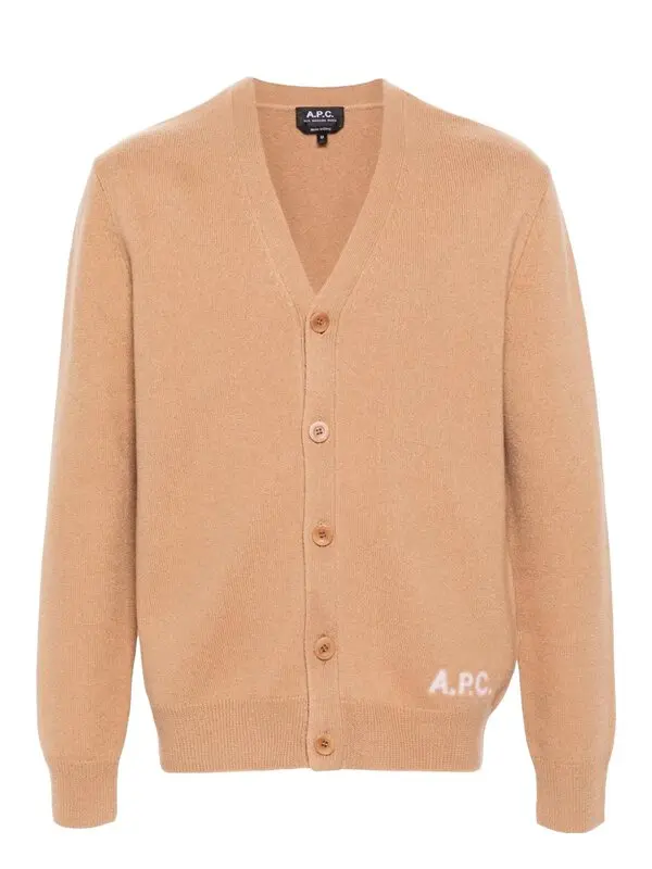 A.p.c. Kenny Button-up Cardigan - Camel