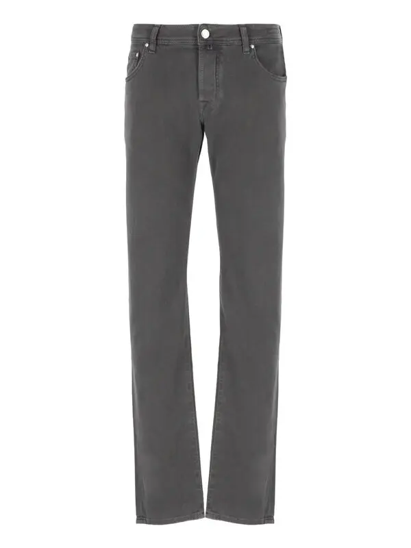 Jacob Cohen Nick Slim Mid-rise Jeans - Black
