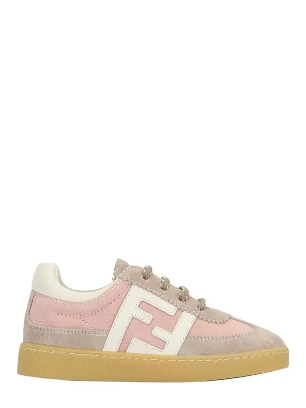 Fendi Low Top Logo Sneakers - Nude