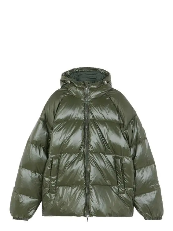 Pyrenex Quilted Down Jacket With Hood - Deep Khaki