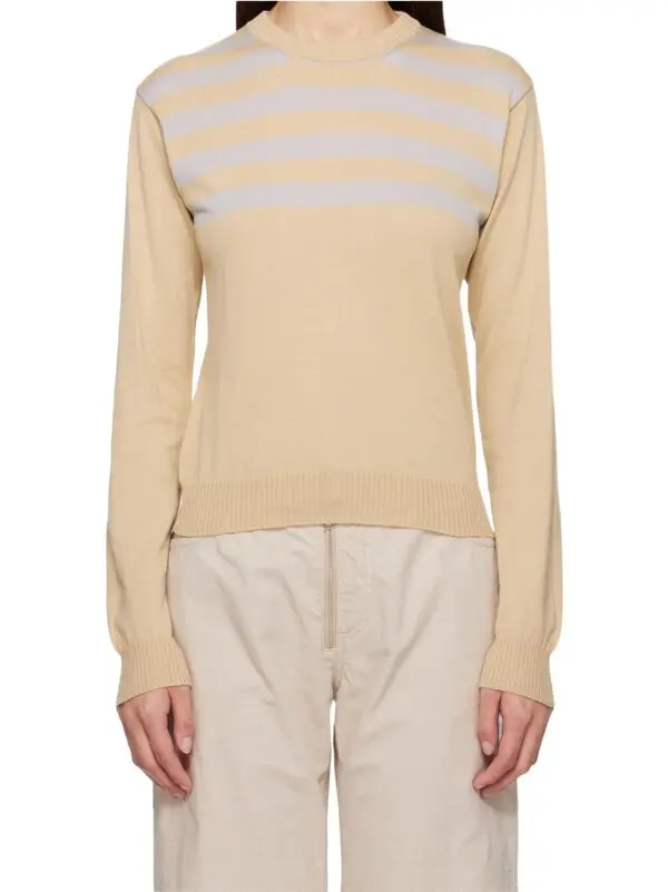 Paloma Wool Salim Striped Crew-neck Sweater - Ecru