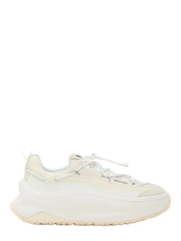 Moon Boot Logo-embellished Platform Sneakers - White