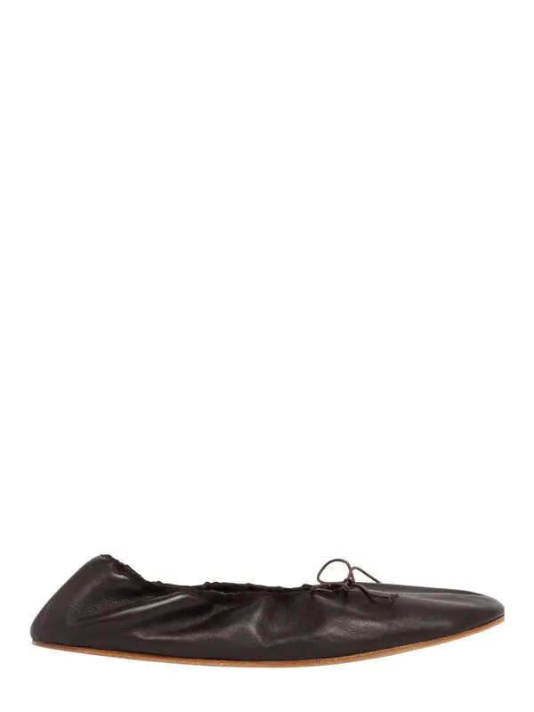 THE ROW Round-toe Ballet Flats - Black