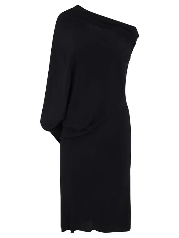 Rick Owens Single-sleeve Mini Dress - Black