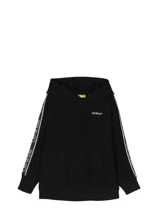 Off-White Logo Band Hoodie - Black