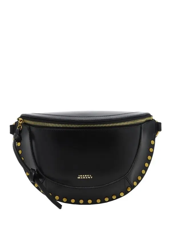 Isabel Marant Étoile Logo-print Leather Belt Bag - Black