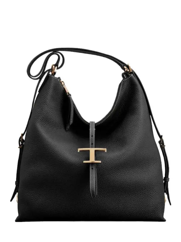 TOD'S Timeless Pendant Shoulder Bag - Black