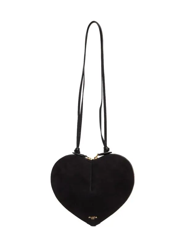 Alaïa Heart Shoulder Bag - Black