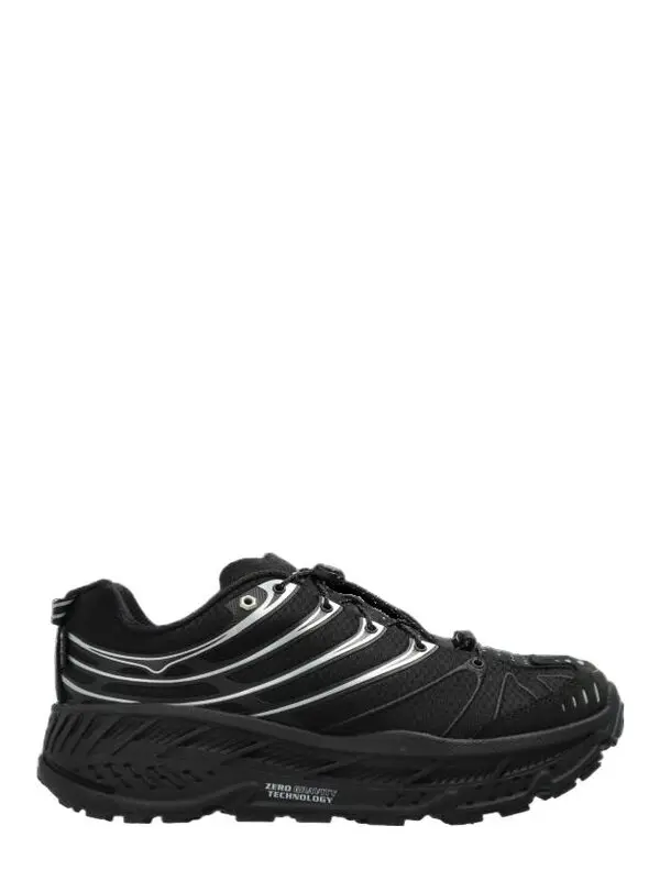 Hoka One One Round Toe Sneakers - Black