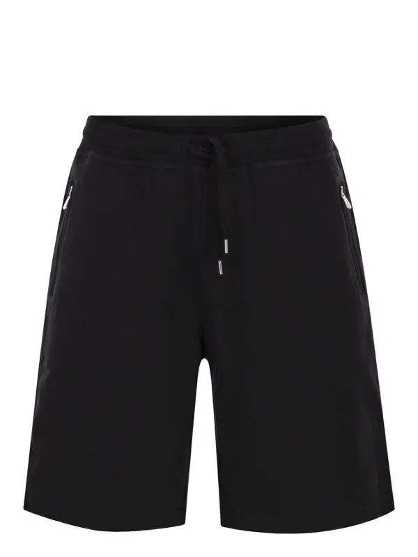 Brunello Cucinelli Drawstring Shorts With Zip Pocket - Black