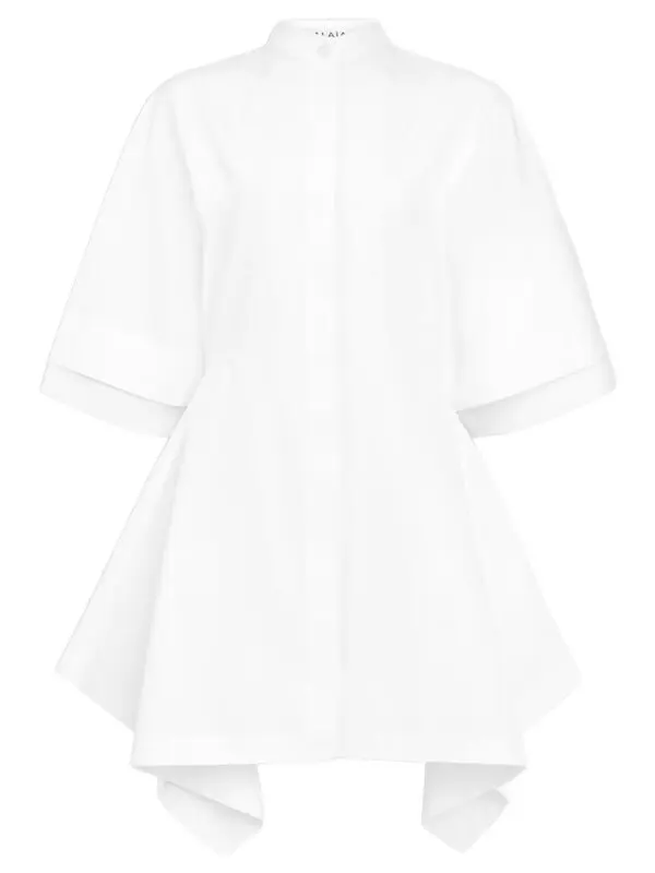 Alaïa Panelled Cotton Poplin Dress - No