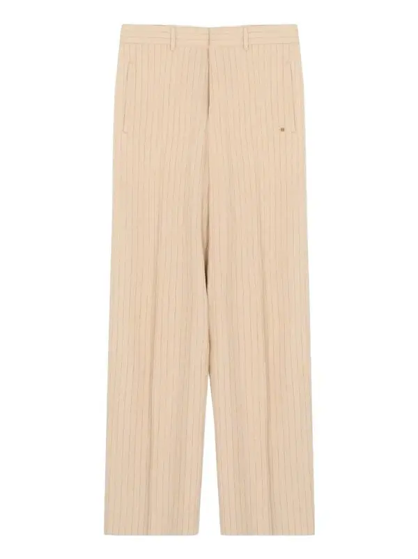 Amiri Pinstripe Tailored Pants - Nude