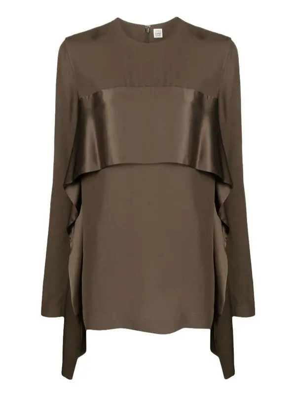 TOTEME Tie-fastening Crepe Blouse - No