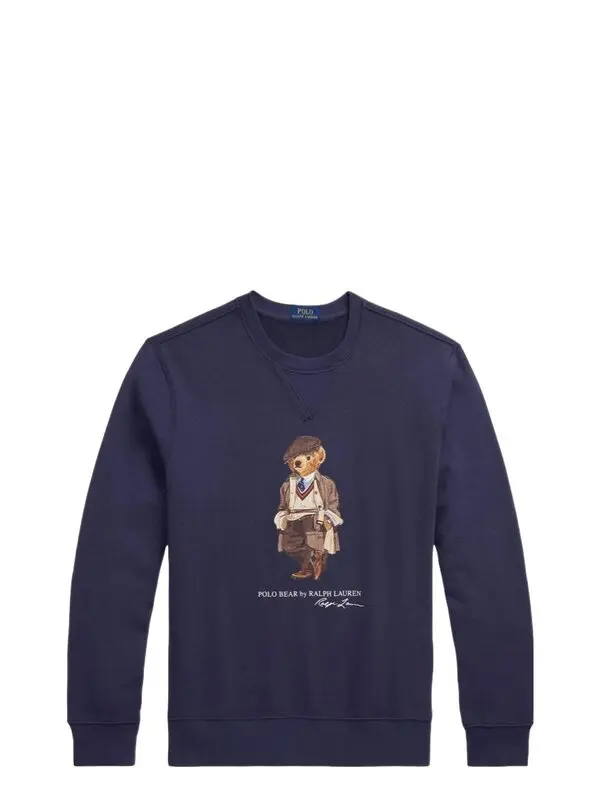 Polo Ralph Lauren Polo Bear Graphic Crewneck Sweatshirt - Navy Blue