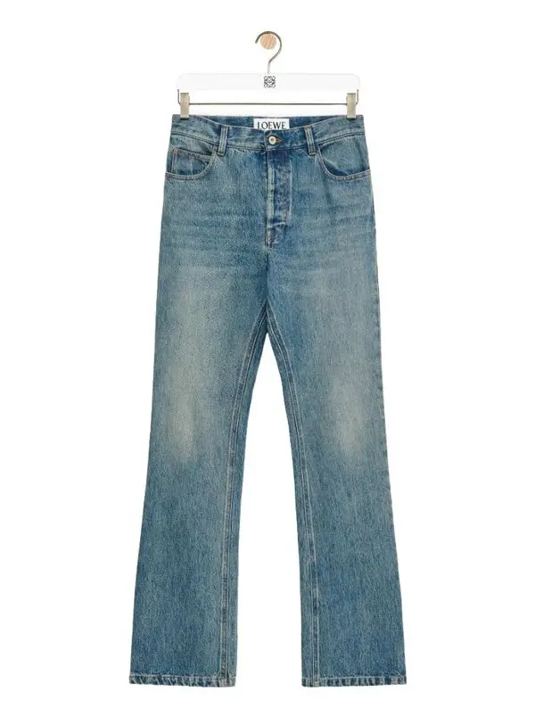 Loewe Bootleg Jeans In Denim - Blue