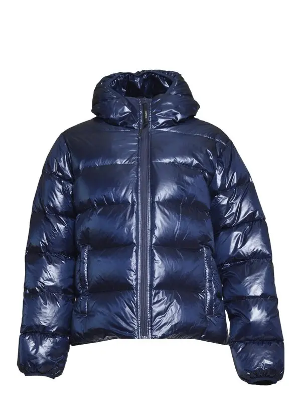 Aspesi Budd Funnel Neck Puffer Jacket - Night Blue
