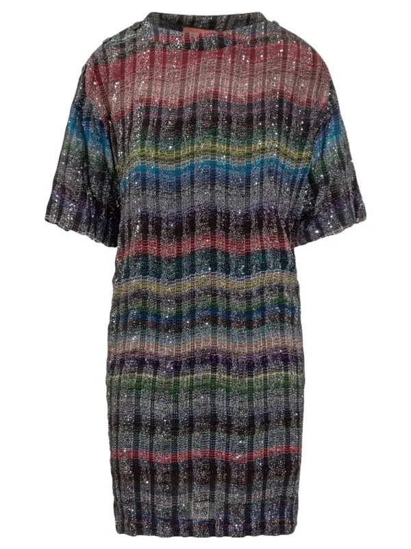 Missoni Sequin-embellished Short Dress - Black