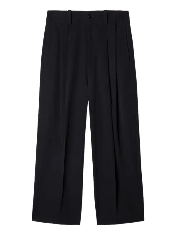 Off-White Dart Detailed Wide-leg Trousers - Black