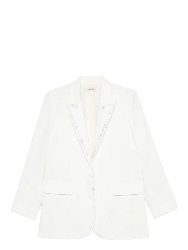Zadig&Voltaire Viva Strass Blazer - White