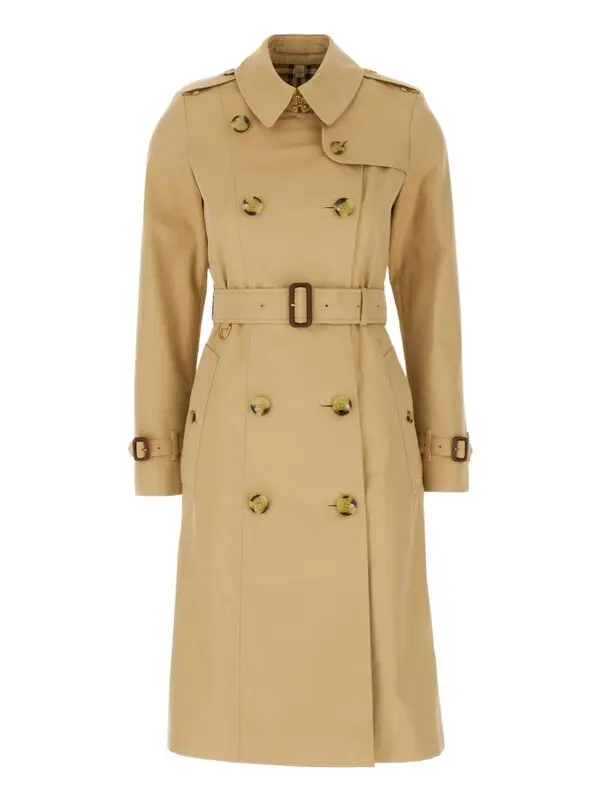 Burberry Long Chelsea Heritage Belted Trench Coat - Nude