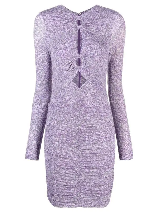 Isabel Marant Étoile Gathered Detail Mini Dress - Purple