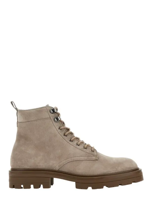 Hogan H673 Lace-up Boots - Light Brown