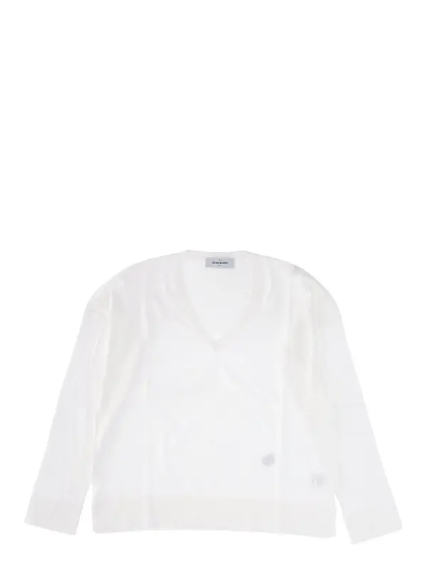 GRAN SASSO V-neck Sweater - White