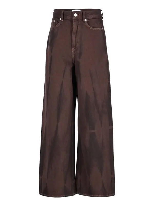 GANNI Wide-leg Jeans - Black