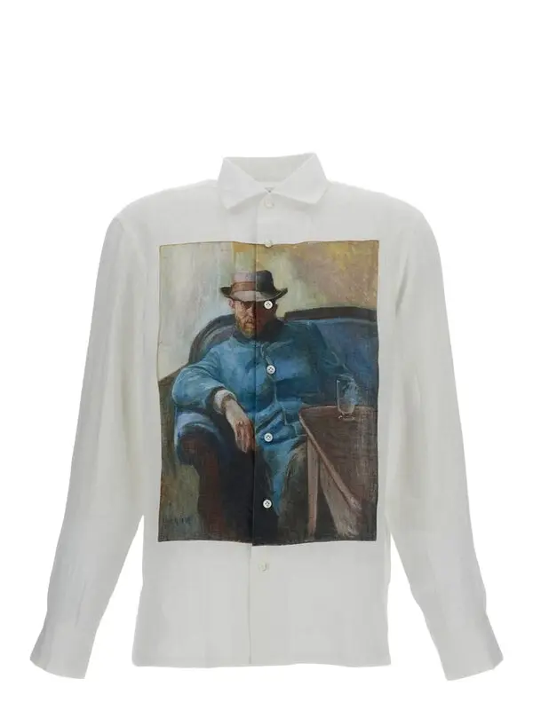 Junya Watanabe Graphic Printed Button-up Shirt - Multicolor