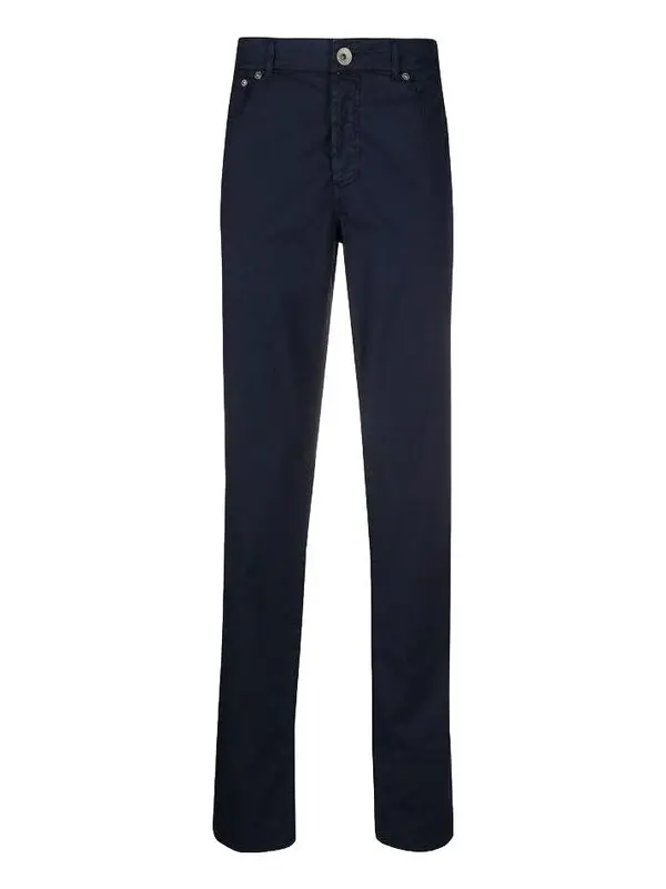 Brunello Cucinelli Slim-fit Five-pocket Pants - Black