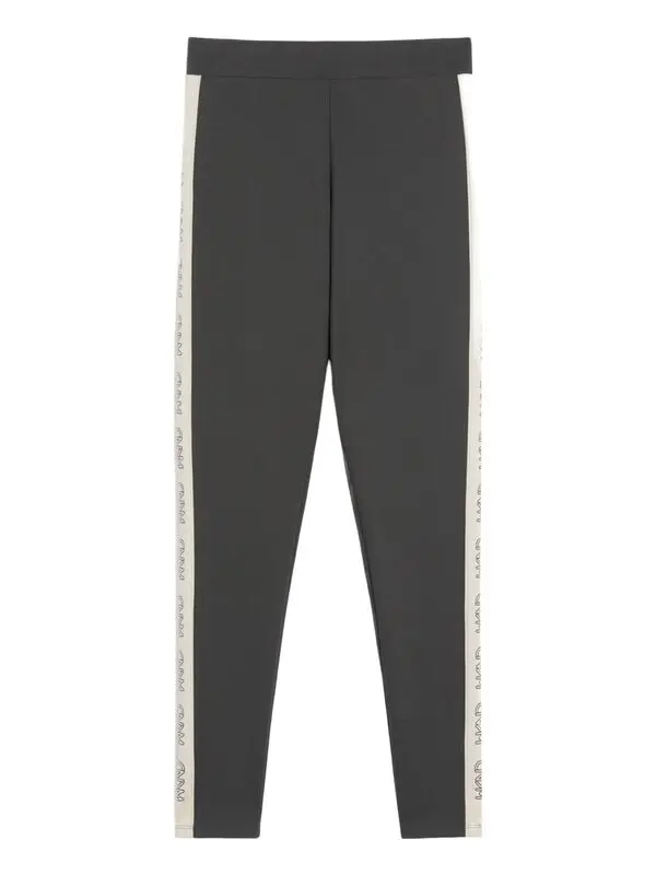 Max Mara Basilio Logo Detailed Leggings - Anthracite