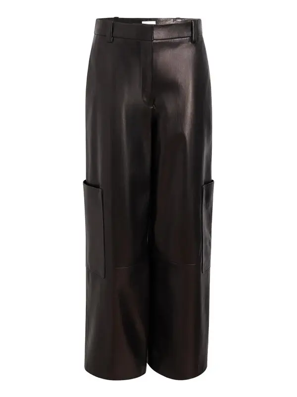 Khaite Caiton High-waist Wide-leg Pants - Black