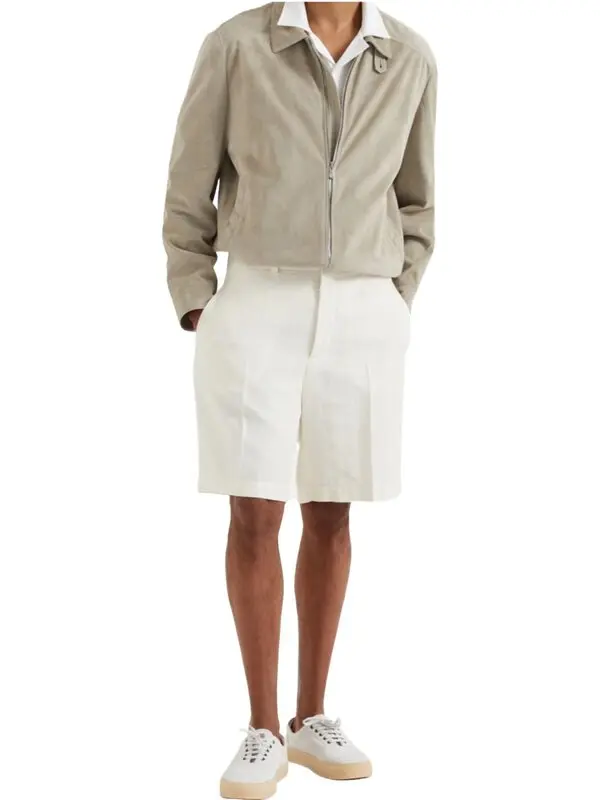 Brunello Cucinelli Mid-rise Bermuda Shorts - Panama Color