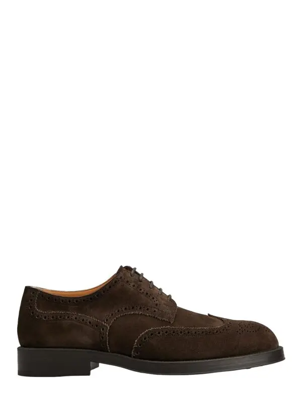 TOD'S Panelled Derby Shoes - Brown