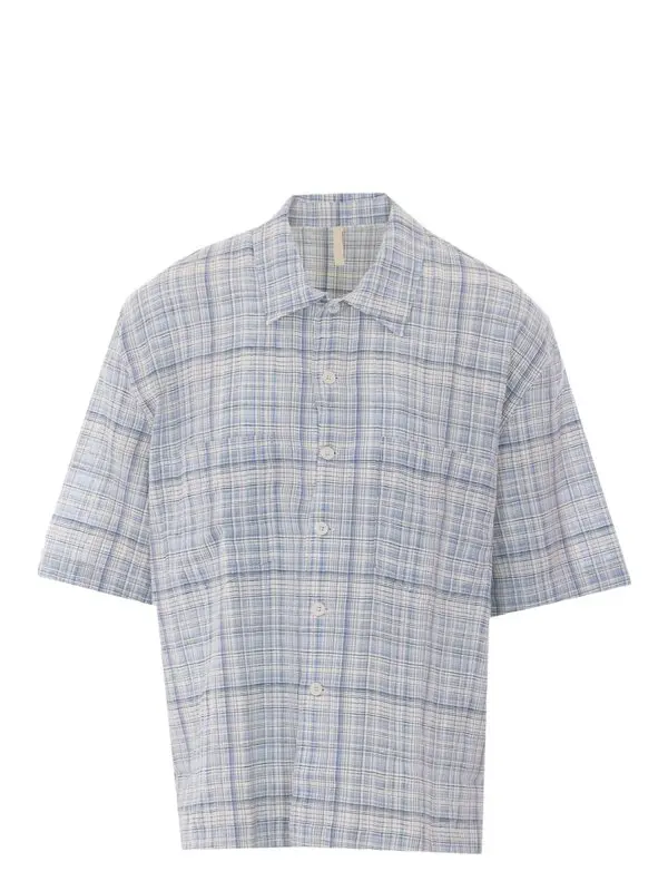 SUNFLOWER Adam Checked Short-sleeve Shirt - No