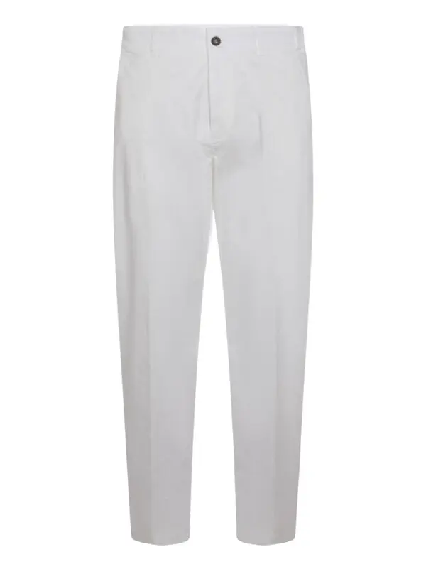 Eleventy Stretch Waistband Pants - White