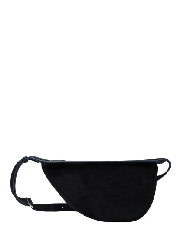 THE ROW Small Slouchy Banana Crossbody Bag - Black