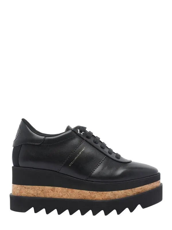 Stella McCartney Sneak-elyse Platform Lace-up Trainers - Black