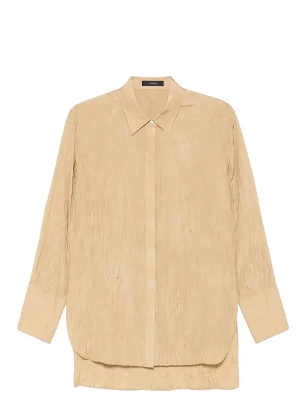 JOSEPH Habotai Bold Blouse - Desertsand