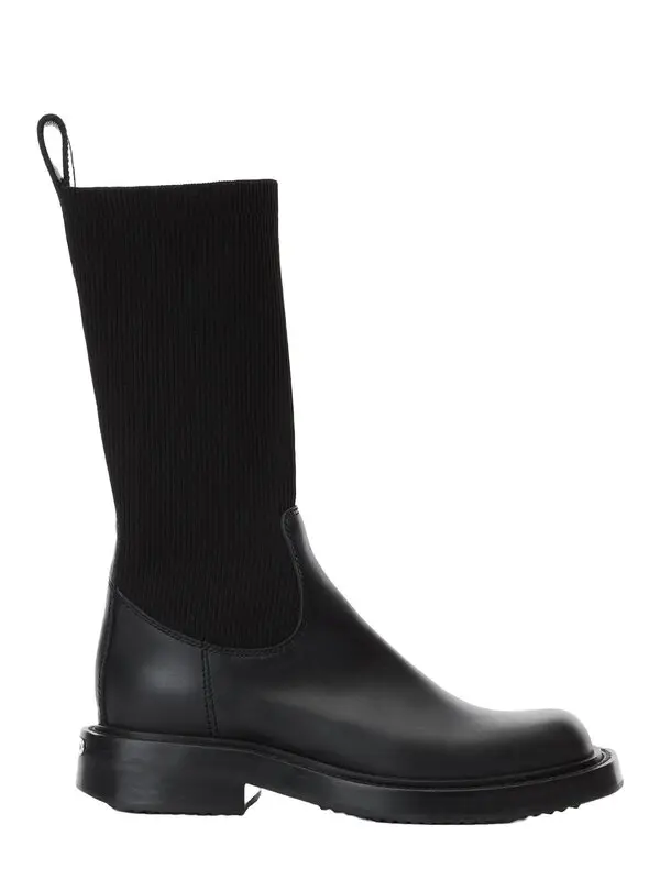 Alexander Wang Logo Plaque Detroit Sock Boots - Black