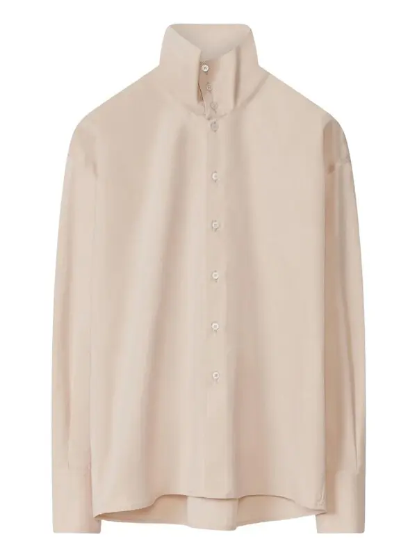 Fabiana Filippi High-necked Long-sleeved Shirt - Nude
