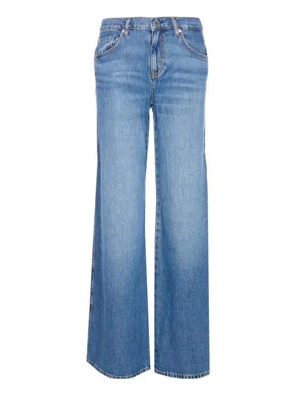 Liu Jo Mid Rise Straight Leg Jeans - Blue